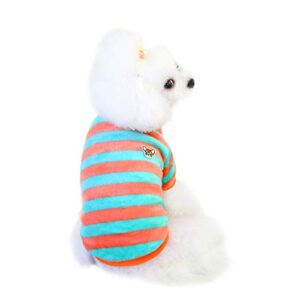 honprad sweaters for dogs large female pet clothes rainbow fleece warm autumn and winter medium size dog clothes for boy