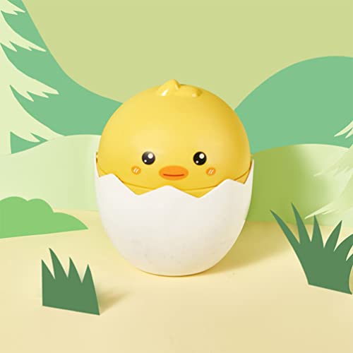 Cabilock Easter Chick Garbage can Mini Trash Can with Lid Desktop Easter Chick Shaped Waste Basket Mini Garbage Can Kawaii Trash Bins for Home Desk Car Office Kitchen