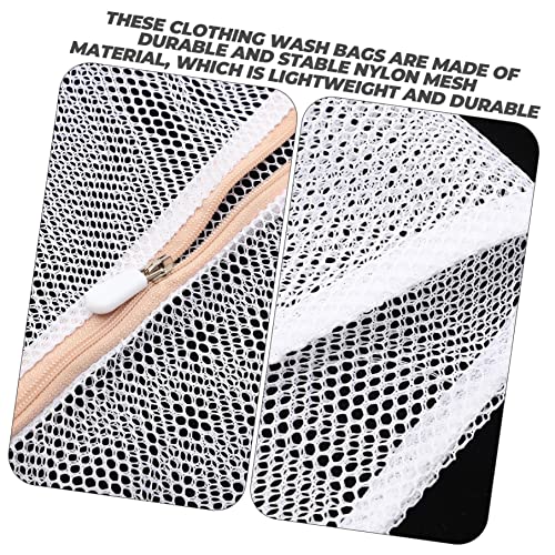 Cabilock 3pcs Hotel Organizer Pouches Washer Net Clothing Bag Factories Machine Mesh for Protector Guard Makeup Washing Travel College Wash Lingerie Bags Dorm Home Zipper Clothes