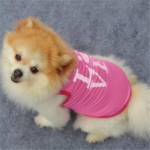 HonpraD Male Pet Shirt Dog Cat Pink Puppy Apparel FootprintsVest Clothing Pet Clothes Cold Weather Puppy Pajamas Outfits Apparel Coats