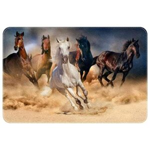 horse, indoor door mat durable front door mats entryway rug non-slip absorbent area rugs resist dirt rugs for room decor, 35"x24"