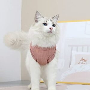 Milumia Pet Cute Outfits for Small Medium Dogs Cats Clothes Bear Patched Dog T Shirts Pink Medium