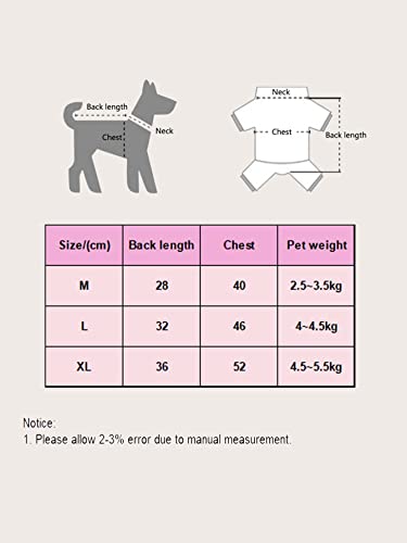 Milumia Pet T Shirt for Small Medium Dogs Puppy Outfits Bow Color Block Cat Clothes Green Medium