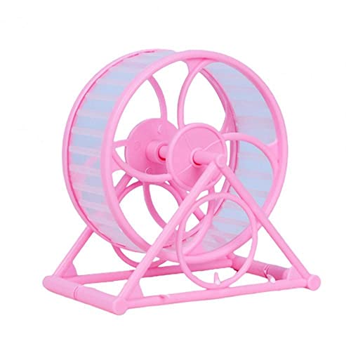 Rotatory Pet Running Round Wheel, Sports Running Ball Hamster Accessories, Small Animals Exercise Wheel for Hamster,Gerbil,Guinea Pig(Pink)