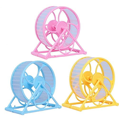 Rotatory Pet Running Round Wheel, Sports Running Ball Hamster Accessories, Small Animals Exercise Wheel for Hamster,Gerbil,Guinea Pig(Pink)