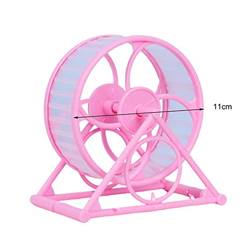 Rotatory Pet Running Round Wheel, Sports Running Ball Hamster Accessories, Small Animals Exercise Wheel for Hamster,Gerbil,Guinea Pig(Pink)