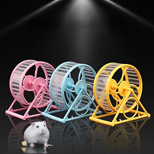 Rotatory Pet Running Round Wheel, Sports Running Ball Hamster Accessories, Small Animals Exercise Wheel for Hamster,Gerbil,Guinea Pig(Pink)