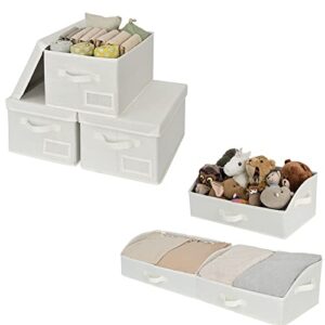 granny says bundle of 3-pack clothing storage bins & 3-pack trapezoid storage bins for wardrobe