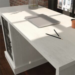 Sauder Carolina Grove Engineered Wood Desk in Winter Oak Finish