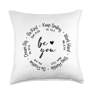 christian easter he is risen design be you bible verse faith christian religious inspirational throw pillow, 18x18, multicolor