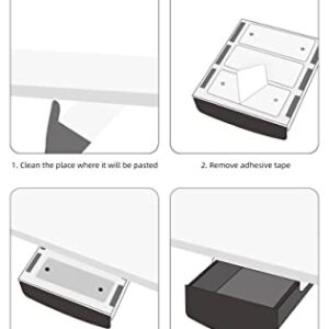 Rg-desk adhesive drawer 2 Pack adhesive desk drawer + triple adhesive | under desk organizer| adhesive pull out drawer | under desk drawer | under desk storage drawers | drawer under desk