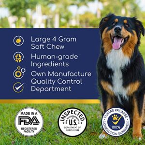 Hemp Calming Chews for Dogs with Anxiety and Stress - Dog Calming Treats - Dog Anxiety Relief - Separation - Travel - Barking - Melatonin for Dogs - Hemp Oil - Calming Treats for Dogs - 90 Chews