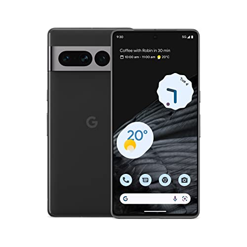 Google Pixel 7 Pro 5G 128GB 12GB RAM 24-Hour Battery Universal Unlocked for GSM Carriers - Obsidian (Renewed)