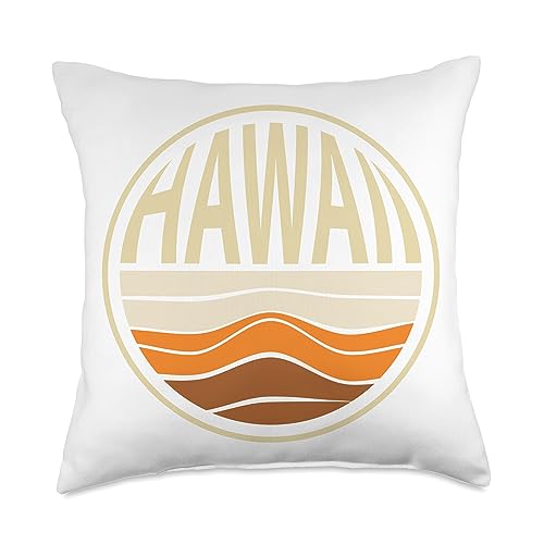 Aloha Hawaii Hawaiian Island Gifts Palm Beach Surf Hawaii Throw Pillow, 18x18, Multicolor