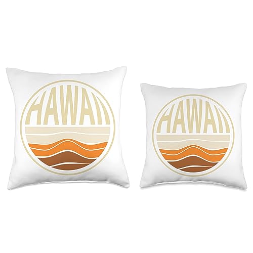 Aloha Hawaii Hawaiian Island Gifts Palm Beach Surf Hawaii Throw Pillow, 18x18, Multicolor