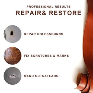 Leather Repair Kit 20ML Leather Vinyl Restoration Paint Gel Leather Recoloring Balm Renew Restore Repair Tool for Auto Car Seat Sofa Jacket Furniture