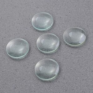 Round Glasses Round Glasses Double Convex Glass Lens, Polished Optical Lens Tool for Physics Classrooms and Labs, 30mm Diameter 50mm Length, Easy Use Circle Glasses Circle Glasses