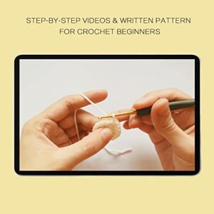 3 Pattern Crochet Kits - Crochet 3 Different Patterns Sets for Beginners/Experts - Rabbit, Chicken, Bee for Adult Starters, Kids, Includes Enough Yarns, Hook, Accessories