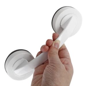 Unlorspy Large Suction Cup Glass Door Handle,Fridge Suction Handle 194mm/7.64" Powerful Suction Cup Non-Marking Handles Glass Door and Window Handles (White Large, Non-Porous)