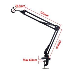 Adjustable Microscope Arm 130x Zoom C Mount Lens Camera Light, 48MP 4K 1080P HDMI USB Digital Camera Industrial Video Microscope Mount Repair Soldering Stand Clamp (48MP Microscope)