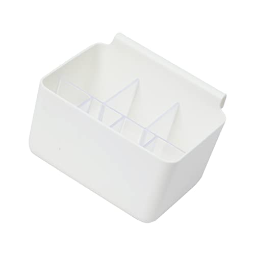 Veemoon 3pcs box Shelf White Hanging Containers Counter Kitchen Slide Refrigerator Food Snack Pantry Plastic Egg Trays Organization Sauce Seasoning Basket Sorting Cabinet Organizer Clear