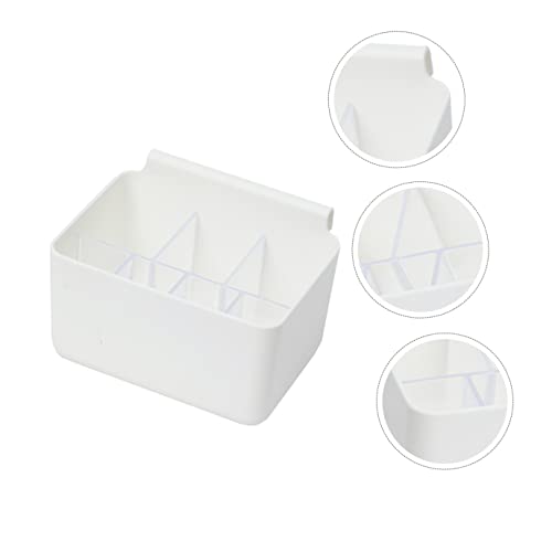 Veemoon 3pcs box Shelf White Hanging Containers Counter Kitchen Slide Refrigerator Food Snack Pantry Plastic Egg Trays Organization Sauce Seasoning Basket Sorting Cabinet Organizer Clear