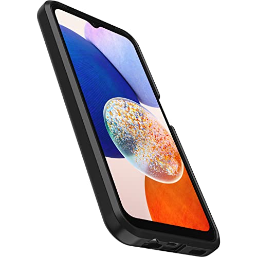 OtterBox Samsung Galaxy A14 5G Prefix Series Case - BLACK, ultra-thin, pocket-friendly, raised edges protect camera & screen, wireless charging compatible