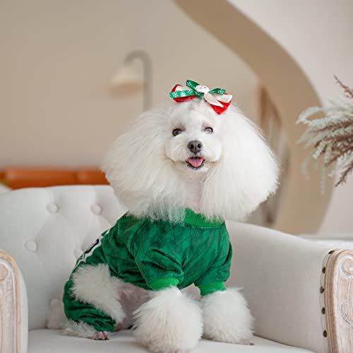 CuteBone Mister Lucky St.Patrick's Day Small Dog Pajamas Soft Puppy Pjs Fleece Stretchy Onesie Cat Clothes for Daily Wear P274S