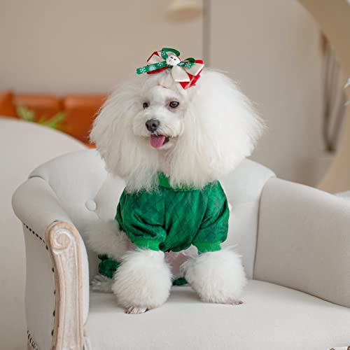 CuteBone Mister Lucky St.Patrick's Day Small Dog Pajamas Soft Puppy Pjs Fleece Stretchy Onesie Cat Clothes for Daily Wear P274S