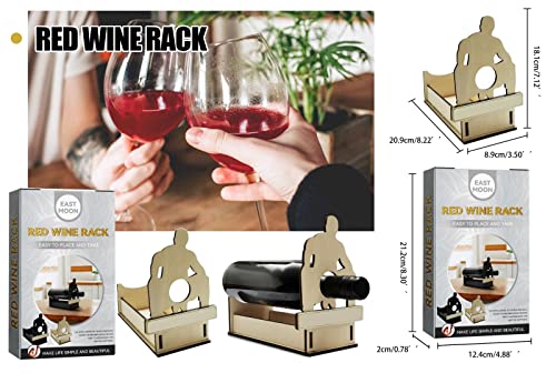 Wine Rack - Lightweight and Portable Wine Bottle Display Wooden Rack, Home Storage Function Shelf Collection Wine Rack Wooden Creative Ornaments, Easy to Assemble