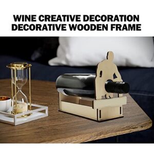 Wine Rack - Lightweight and Portable Wine Bottle Display Wooden Rack, Home Storage Function Shelf Collection Wine Rack Wooden Creative Ornaments, Easy to Assemble