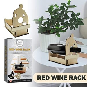 Wine Rack - Lightweight and Portable Wine Bottle Display Wooden Rack, Home Storage Function Shelf Collection Wine Rack Wooden Creative Ornaments, Easy to Assemble