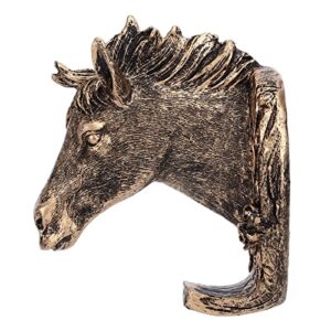 horse head single wall hook animal shaped coat hat hook resin animal horse head clothes coat hook for living room bathroom kitchen office