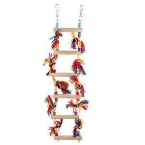 parrot toy bird chewing toys hanging toy parrot ladder stand playing toy easy to use