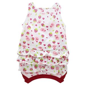 ltuzpet puppy cute braces skirt pet summer apparel dress small dogs cats skirt dress with ruffles dress