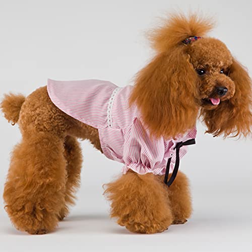 Pet Clothes for Large Dogs Female Dog Dress Spring and Summer Pet Clothing Spring Cute Pet Supplies (Small, Red)