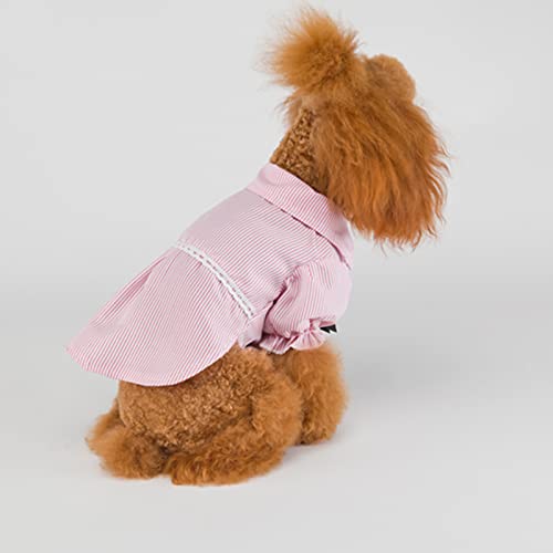 Pet Clothes for Large Dogs Female Dog Dress Spring and Summer Pet Clothing Spring Cute Pet Supplies (Small, Red)