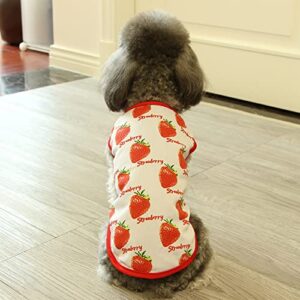 HonpraD Pet Clothes for Dogs Girl Dog Shirt Puppy Cat T Shirts Tops Soft Breathable Dog Sleeveless Vest Outfits Spring Summer Cotton Tee Shirts Pet Clothing