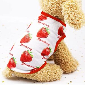 HonpraD Pet Clothes for Dogs Girl Dog Shirt Puppy Cat T Shirts Tops Soft Breathable Dog Sleeveless Vest Outfits Spring Summer Cotton Tee Shirts Pet Clothing