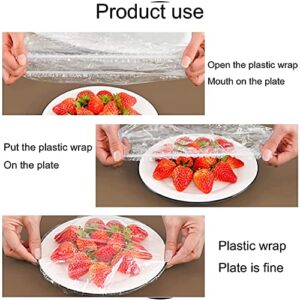 Fresh Keeping Bags, Fresh Keeping Bags 100pcs, Fresh Keeping Bags Food Covers, Reusable Fresh Keeping Bags With Elastic, Plastic Sealing Bags Food Cover For Food Storage (100 PCS)