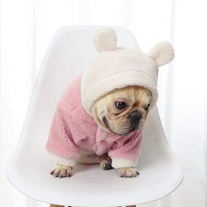 Neiwech Small Dogs Knitted Sweaters Medium Cats Soft Sweatshirts Pet Puppy Warm Winter Clothes Pink XL Acrylic 63S216