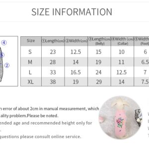 Neiwech Small Dogs Knitted Sweaters Medium Cats Soft Sweatshirts Pet Puppy Warm Winter Clothes Light Pink XL 82w589