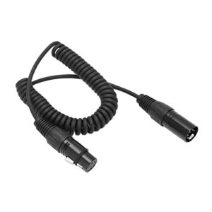 Vifemify Headset Extension Spring Cable Coiled Cord 5Pin XLR Connector for Airbus Aviation Headphone Extension Cable