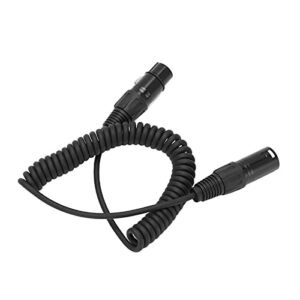 Vifemify Headset Extension Spring Cable Coiled Cord 5Pin XLR Connector for Airbus Aviation Headphone Extension Cable