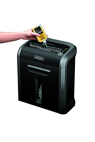 Fellowes 14C10 14-Sheet Cross-Cut Home Office Paper Shredder & Powershred Performance Shredder Oil, 16 oz. Extended Nozzle Bottle (3525010)