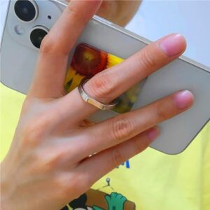 Ycciksld 3 Kinds Finger Ring Holder for Cell Phone Grip(Flower)