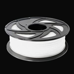 3D Printer Consumables 1.75mm Good Accuracy Standard Size Filament Perfect for DIY (White)