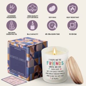 Friendship Gifts for Women Friends - Friend Gifts for Women, Gifts for Best Friends - Funny Birthday Gifts for Women, Best Friend Birthday Gifts for Women - Candles Gifts for Women - Scented Candle