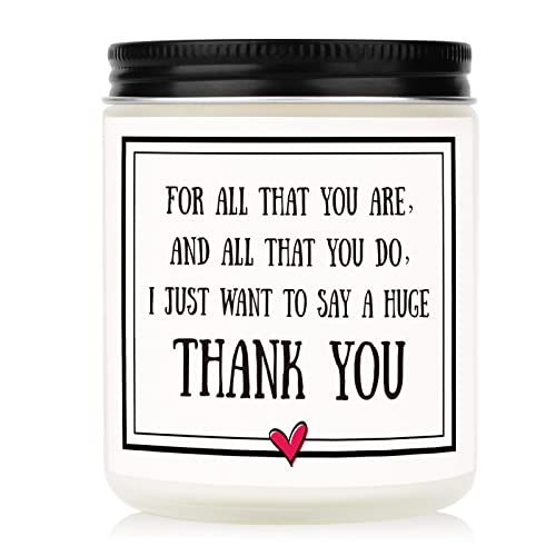 Afterprints Scented Candle - Thank You Gifts for Women, Friends, Sisters, Mom, Coworkers, Boss, Teacher Appreciation Gifts, Unique Soy Wax Candle Present