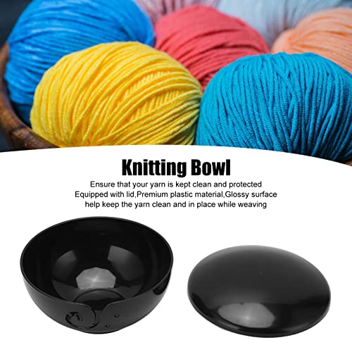 YYQTGG Knitting Bowl, Light Weight Glossy Surface Keep Small Portable Yarn Holder for Crochet for Knitting for Weaving